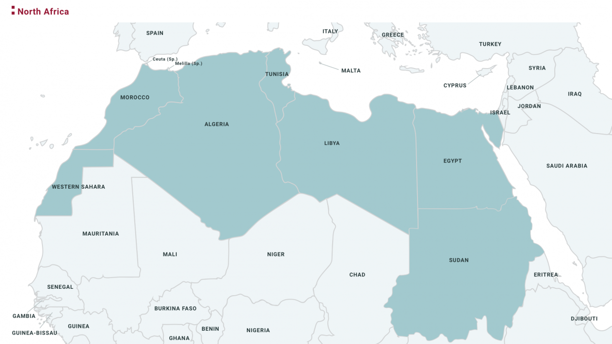 Map North Africa North Africa's Renewable Potential And Strategic