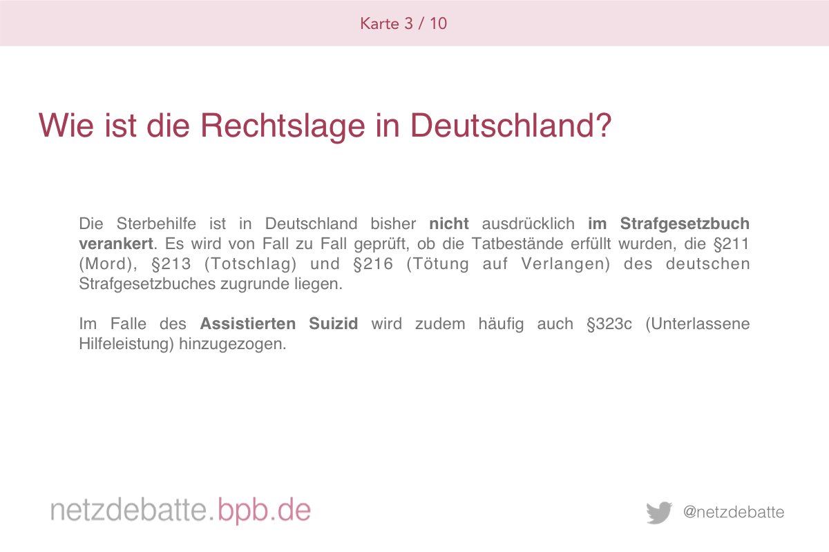 Schwerpunkt Sterbehilfe | bpb.de