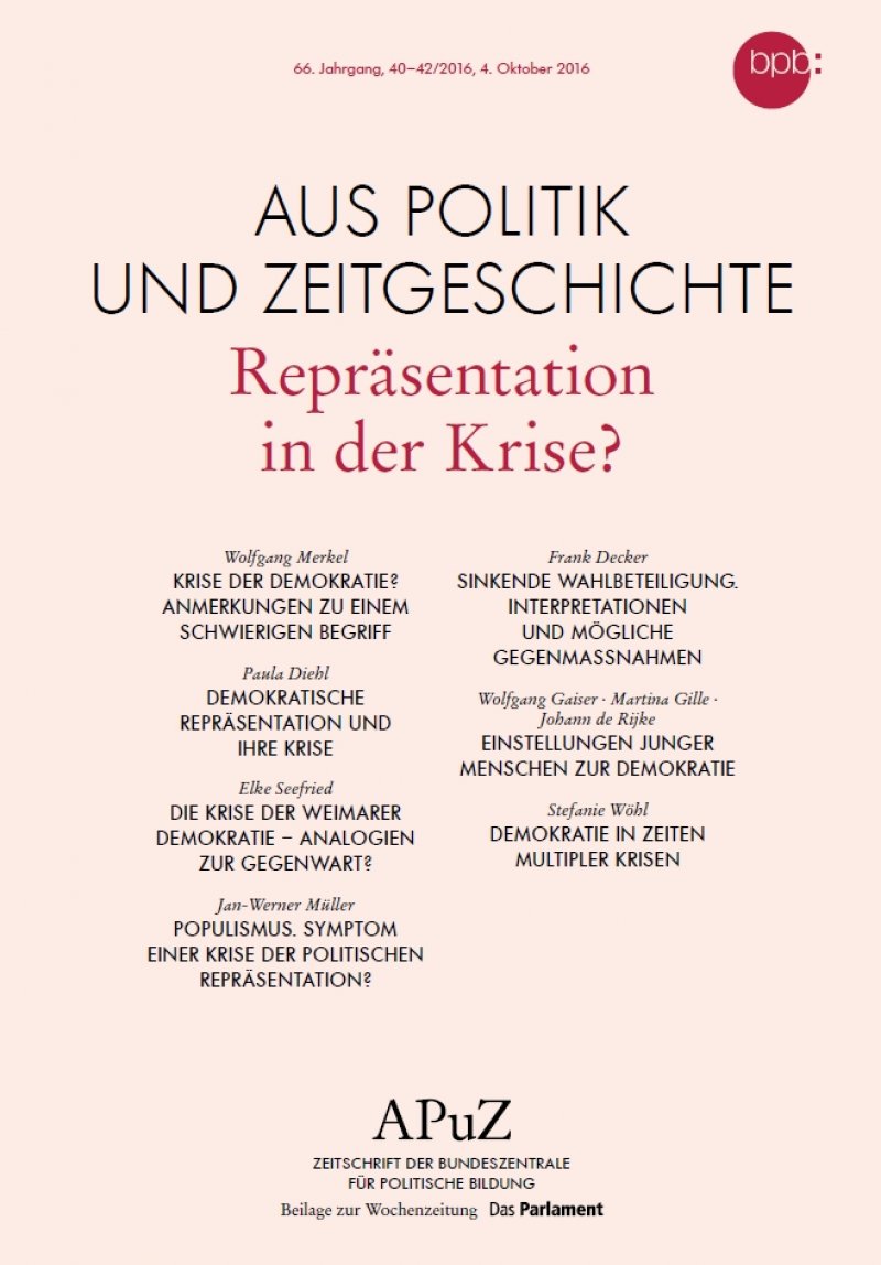 Repräsentation in der Krise? | bpb.de