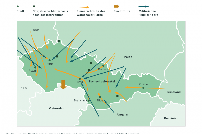Der Einmarsch des Warschauer Pakts im Überblick | Prag 1968 | bpb.de