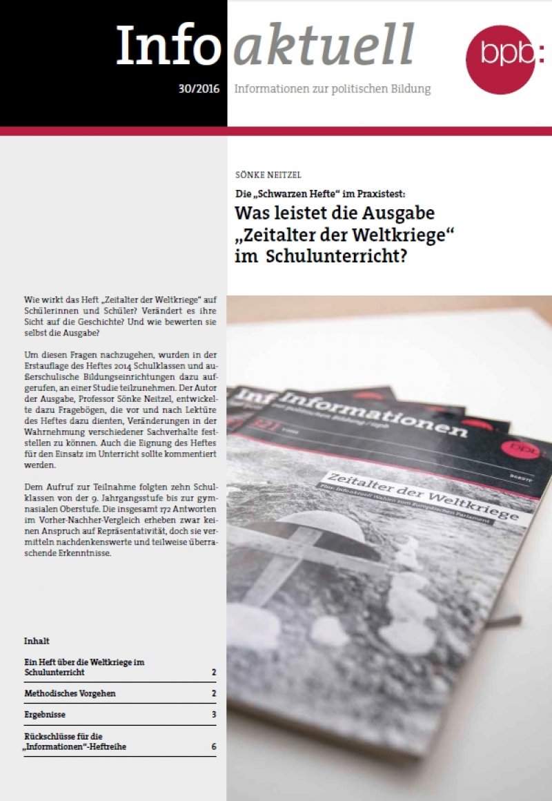 Was leistet die Ausgabe "Zeitalter der Weltkriege" im Schulunterricht ...