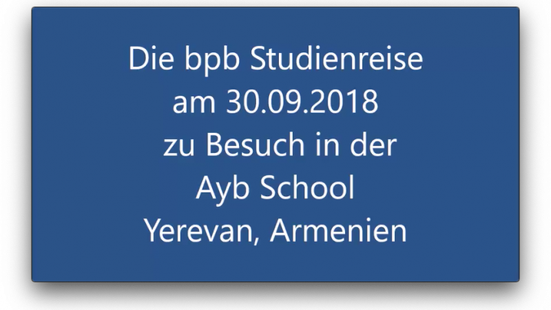 AYB School Yerevan | bpb.de