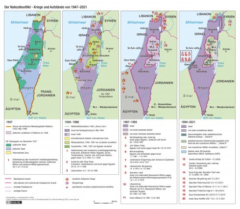 Leere Nahost Länderkarte