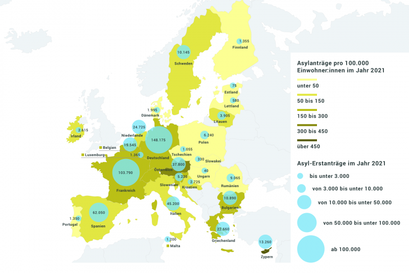 Mobilität in der EU in Grafiken | EU-Migrations- und Asylpolitik | bpb.de
