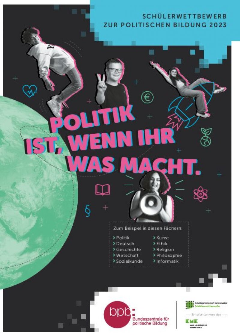 Flyer Schülerwettbewerb zur politischen Bildung 2023 | bpb.de Flyer Schülerwettbewerb zur politischen Bildung 2023 | bpb.de